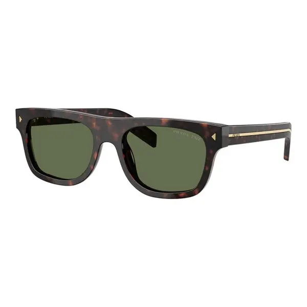 Prada Mini Sunglasses With Green Polarized Lenses