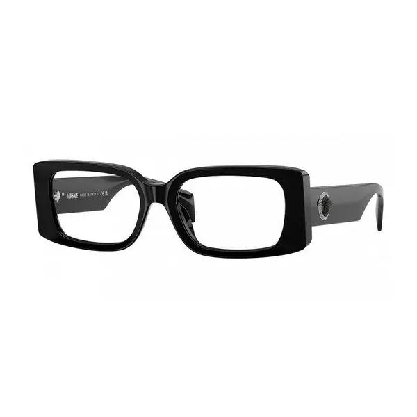 Versace Ve3362u Mini Clear Demo Lenses Eyeglasses - Black