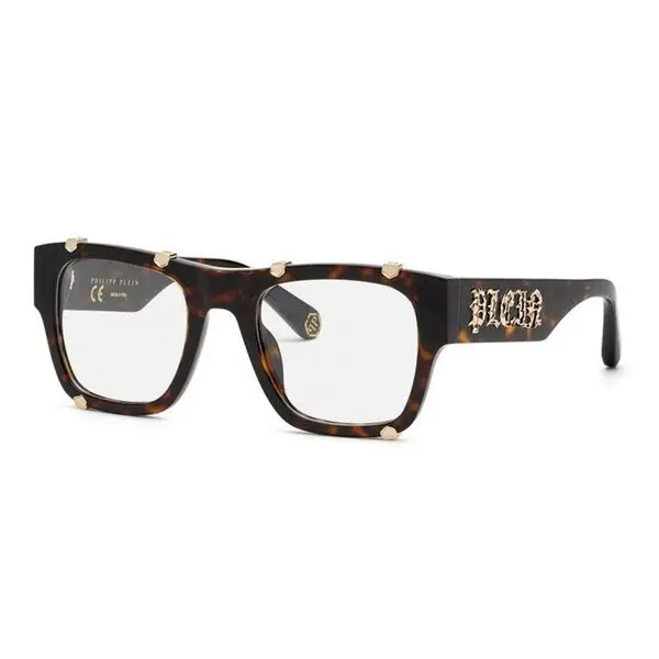 Philipp Plein Fashion Eyeglasses With Clear Demo Lenses - Brown