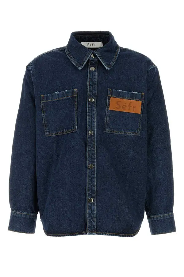 Séfr Cotton Denim Overshirt