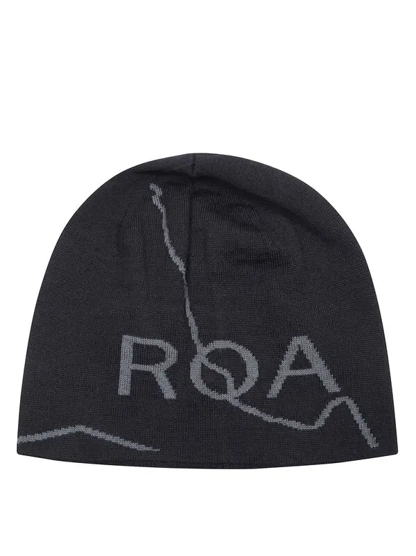 ROA Logo Wool Beanie - Nero