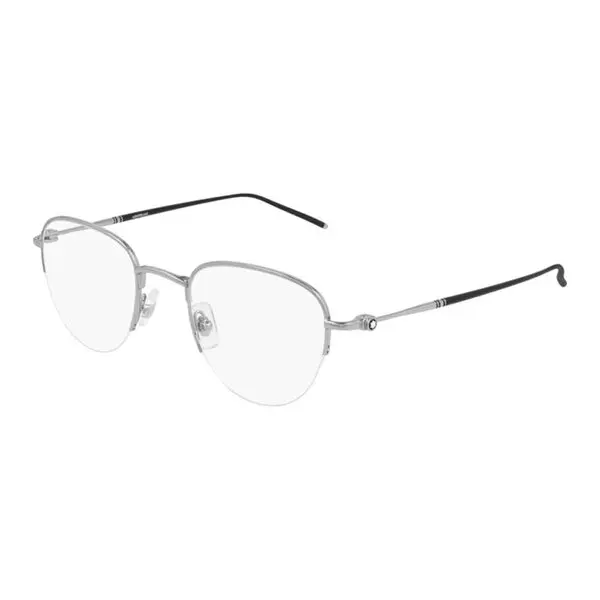 Montblanc Mb0129o Eyeglasses With Clear Demo Lens - Silver