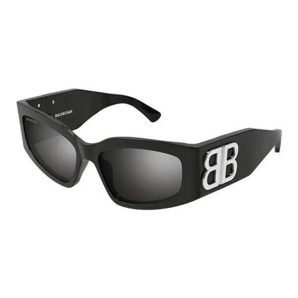 Balenciaga Mini Sunglasses With Silver Mirror Lenses