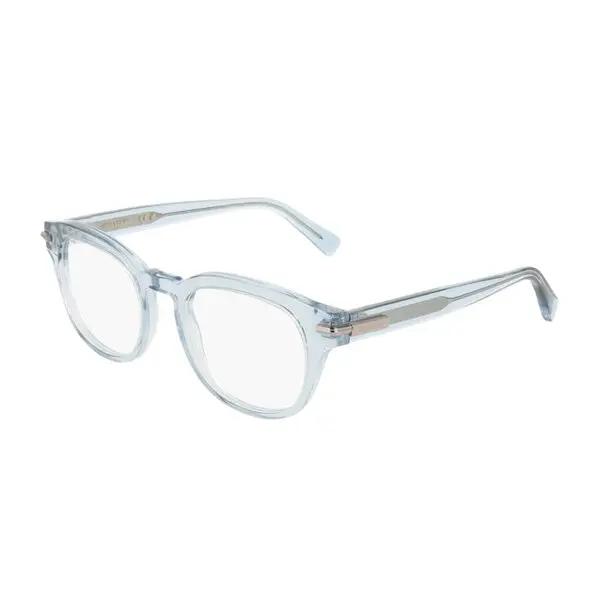 FERRAGAMO Transparent Mini Eyeglasses With Clear Demo Lens