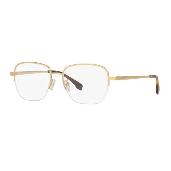 Fendi Rectangular Metal Eyeglasses With Clear Demo Lenses