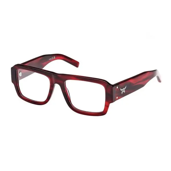 Mcm Rectangular Eyeglasses With Clear Demo Lenses - Red