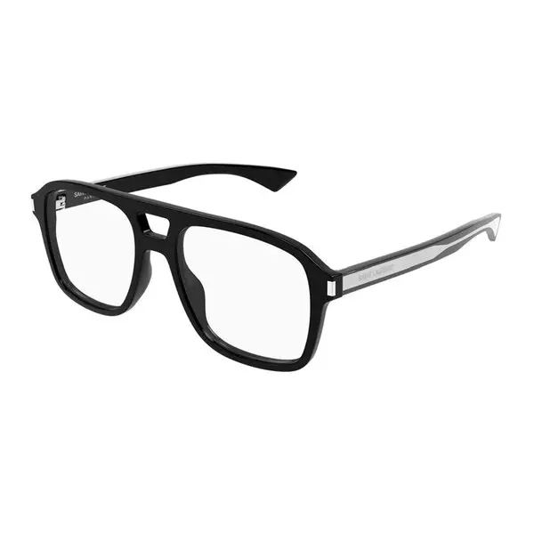 Saint Laurent Optical Eyeglass Frames With Clear Demo Lens - Black