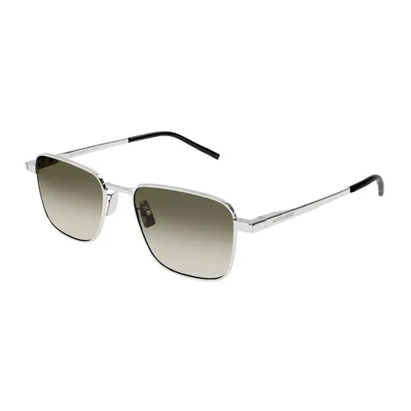 Saint Laurent Sl529 Green Gradient Mirror Mini Sunglasses