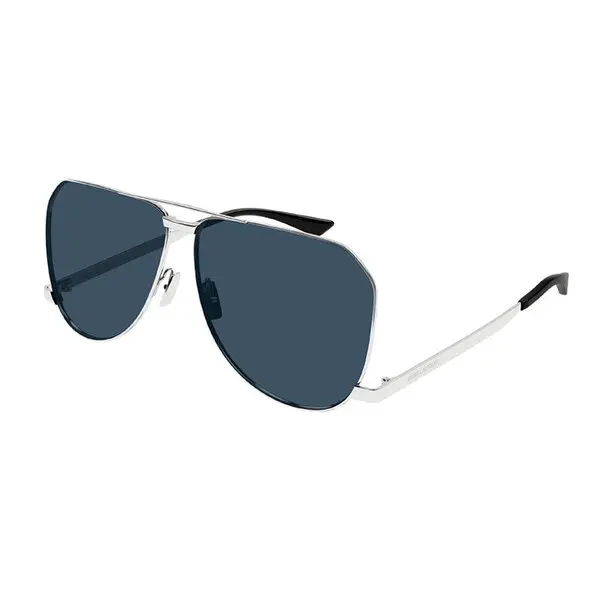 Saint Laurent Sl690 Dust Aviator Sunglasses - Silver