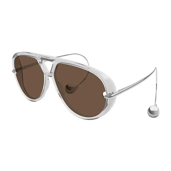 Bottega Veneta Bv1273s Transparent Mini Sunglasses