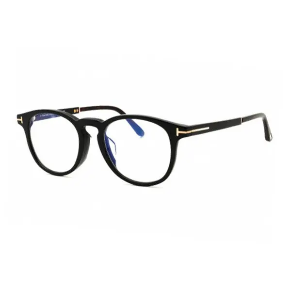 TOM FORD Mini Square Sunglasses With Clear/blue-light Block Lenses - Black