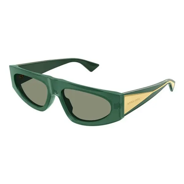 Bottega Veneta Mini Oval Sunglasses - Green