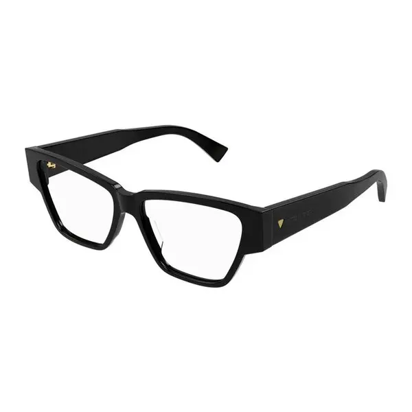 Bottega Veneta Bv Mini Eyeglasses With Clear Demo Lenses - Black
