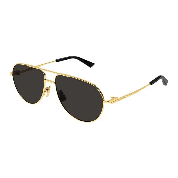 Bottega Veneta Bv1302s Mini Sunglasses - Gold