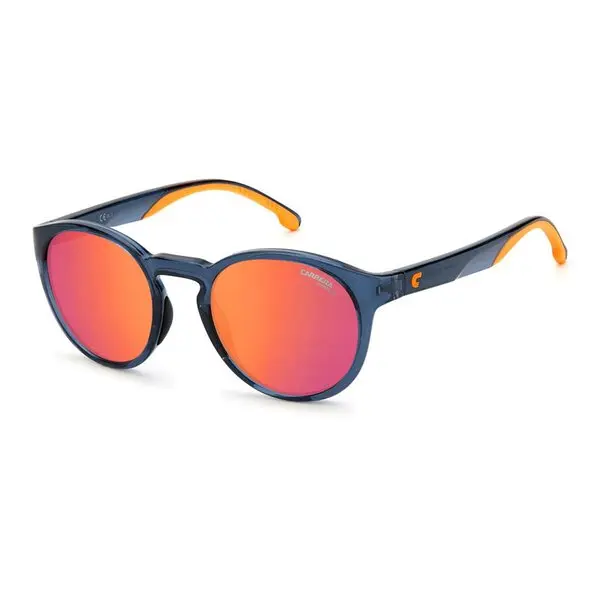 Carrera Eyewear 8056/s Orange Red Mirror Mini Sunglasses