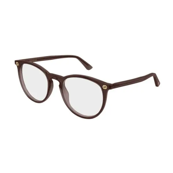 Gucci Round Eyeglasses With Clear Demo Lenses