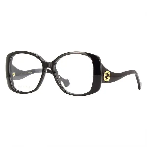 Gucci Oversized Square Eyeglasses - Black