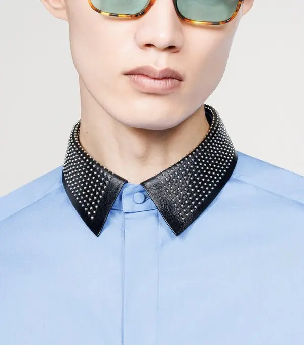 TOM FORD Cotton Lambskin-collar Shirt