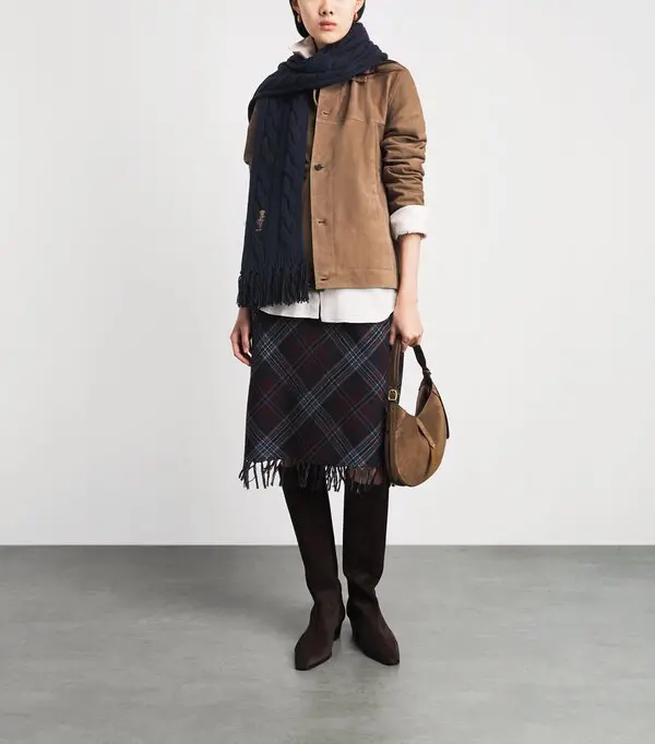 Polo Ralph Lauren Wool-blend Cable-knit Bear Scarf
