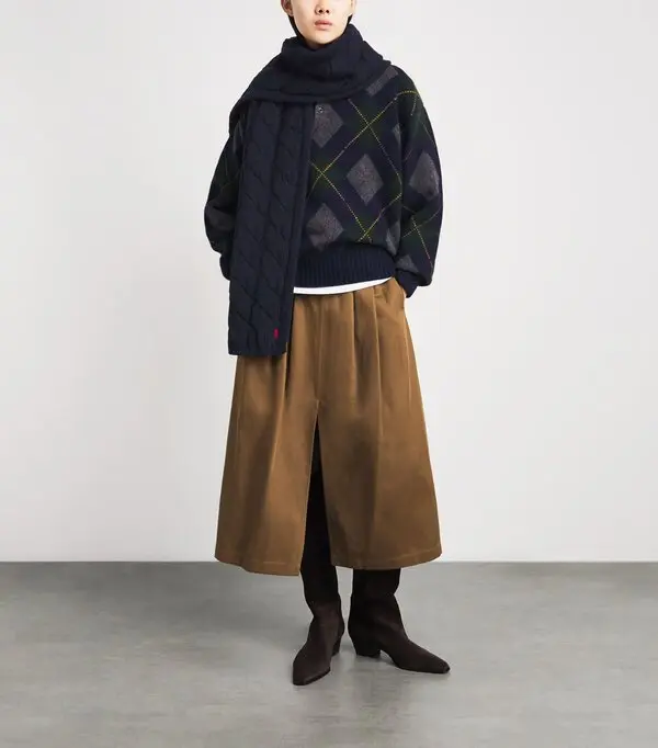 Polo Ralph Lauren Wool Cable-knit Scarf