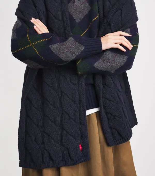 Polo Ralph Lauren Wool Cable-knit Scarf