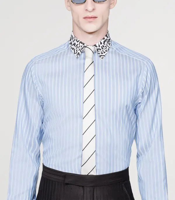 TOM FORD Mulberry Silk Stripe Tie