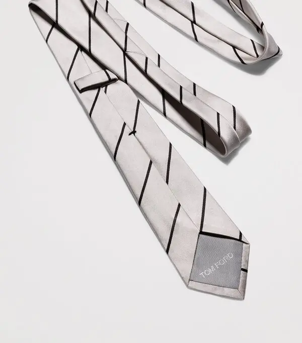 TOM FORD Mulberry Silk Stripe Tie