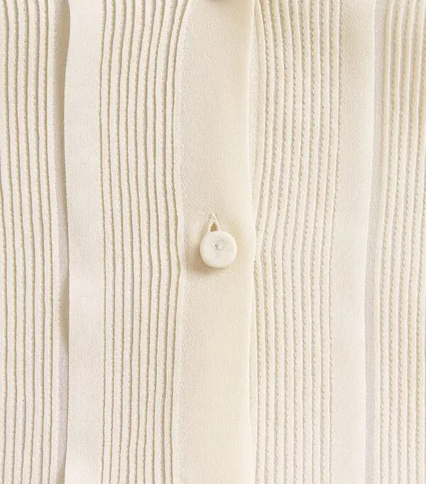 RÓHE Silk Puff-sleeve Blouse