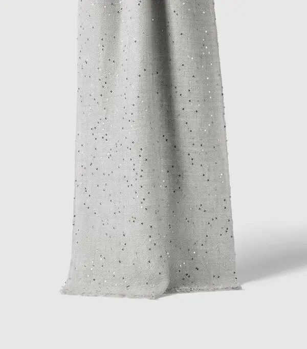 Brunello Cucinelli Cashmere-silk Embellished Scarf