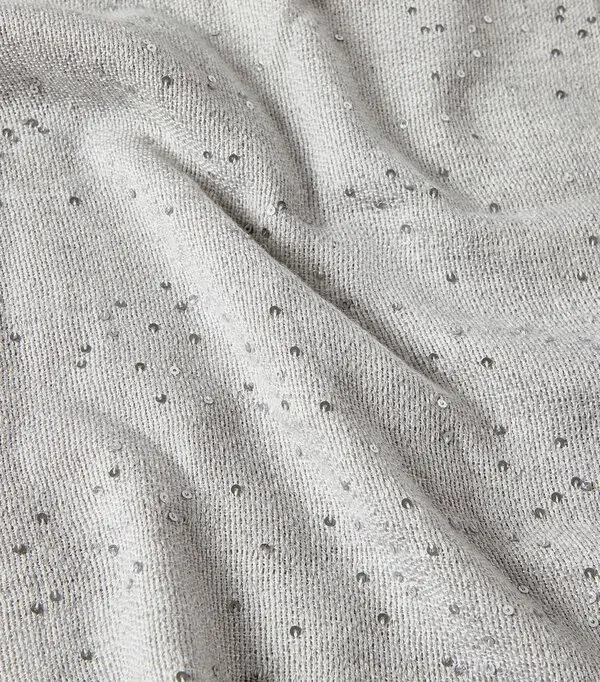 Brunello Cucinelli Cashmere-silk Embellished Scarf