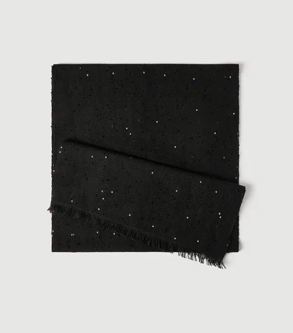 Brunello Cucinelli Cashmere-silk Embellished Scarf