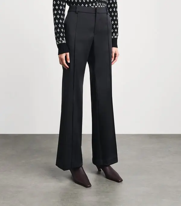 Polo Ralph Lauren Satin Low-rise Kick-flare Trousers