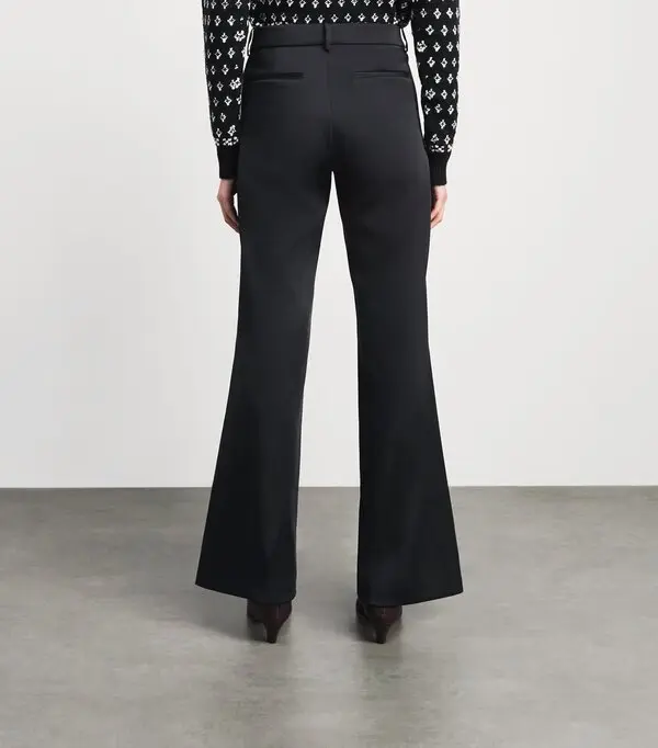 Polo Ralph Lauren Satin Low-rise Kick-flare Trousers