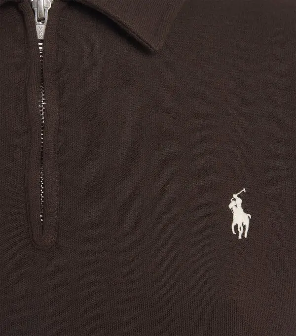 Polo Ralph Lauren Cotton-blend Quarter-zip Sweater