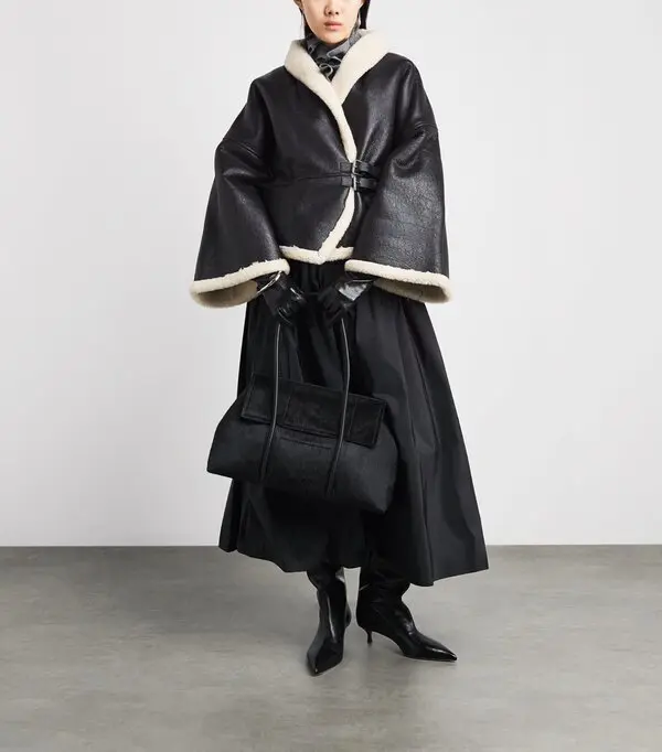 Polo Ralph Lauren Taffeta Pleated Maxi Skirt
