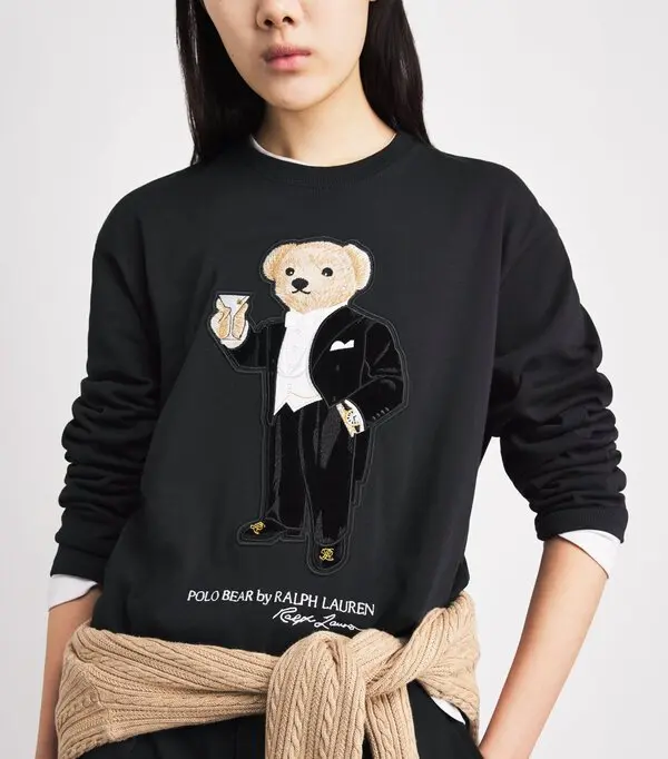 Polo Ralph Lauren Cotton Polo Bear Long-sleeve T-shirt