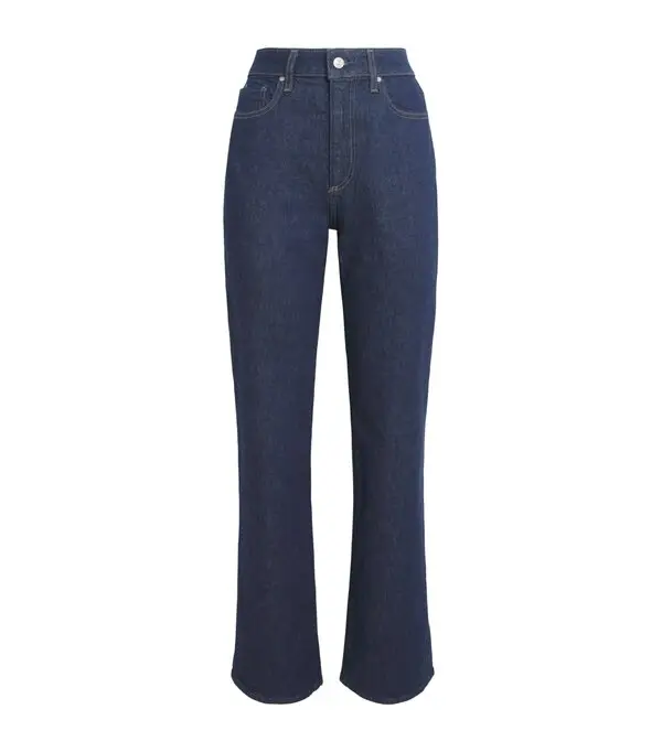 Paige Stevie High-rise Straight Ankle Jeans - Navy