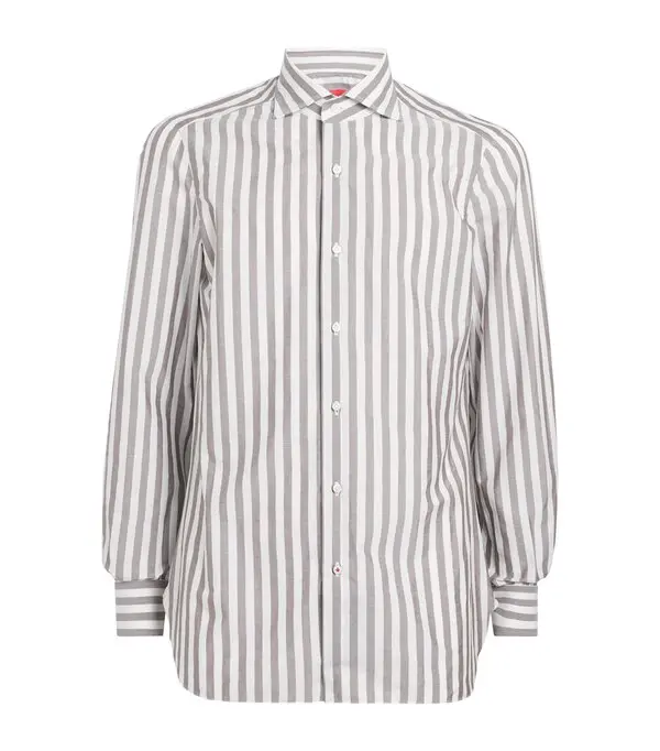 Isaia Cotton Stripe Dress Shirt