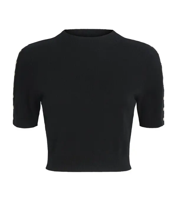 Sandro Wool-cashmere Cropped Sweater