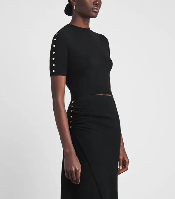 Sandro Wool-cashmere Cropped Sweater