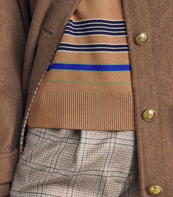 Sandro Layered-effect Stripe Sweater