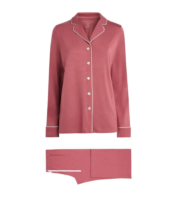 Derek Rose Modal-blend Lara Pyjama Set - Pink