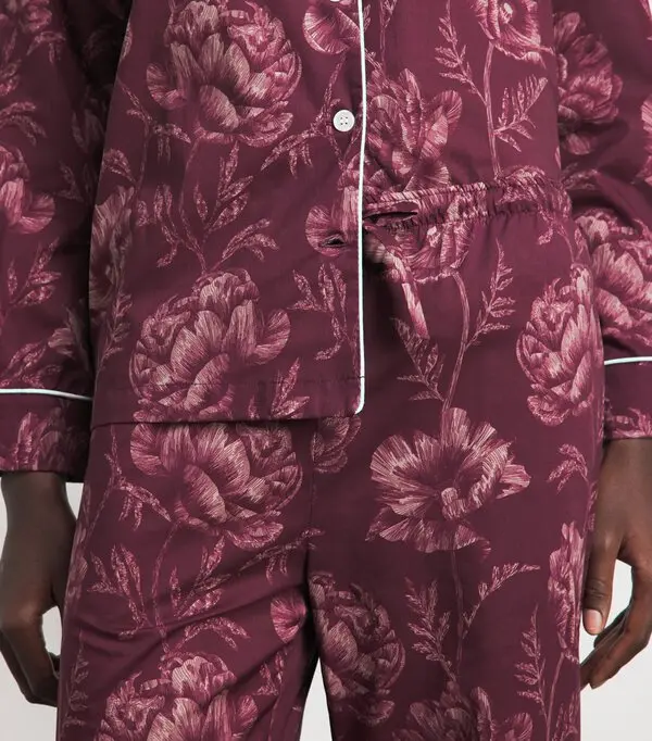 Derek Rose Cotton Floral Ledbury Pyjama Set