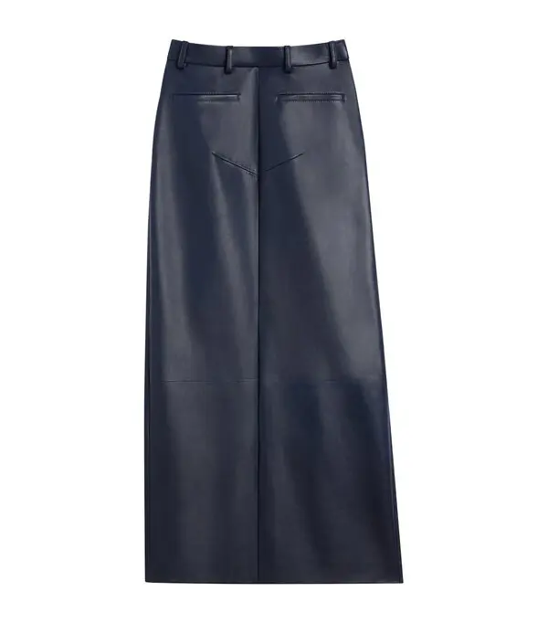 Givenchy Nappa Lambskin Pleated Midi Skirt
