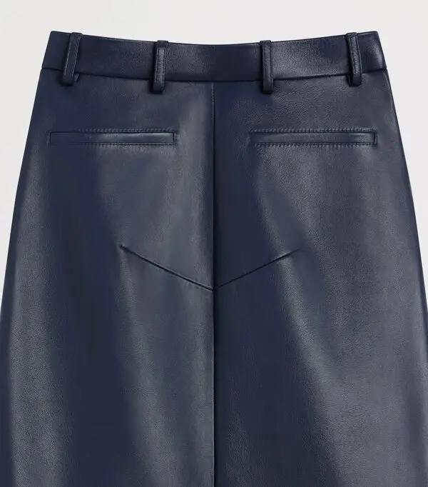 Givenchy Nappa Lambskin Pleated Midi Skirt