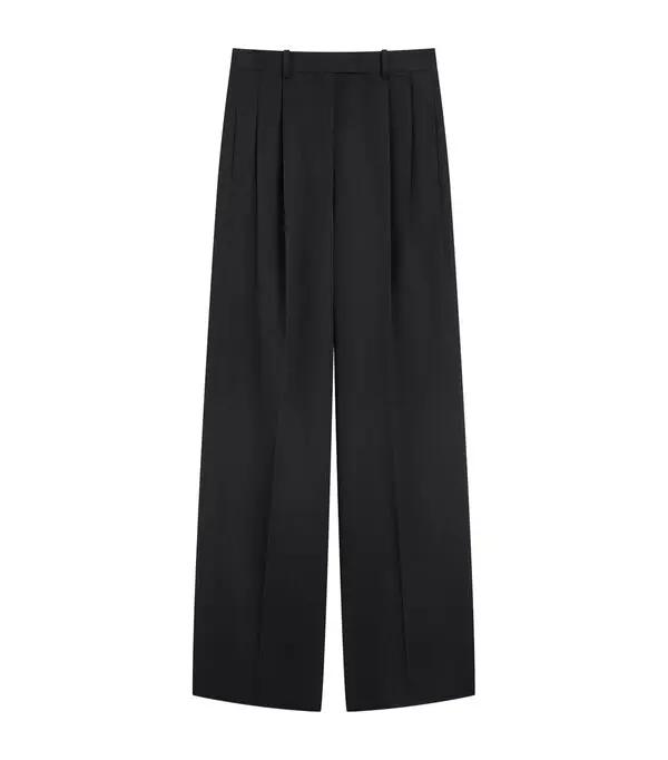 Givenchy Wool Gabardine Pleated Trousers