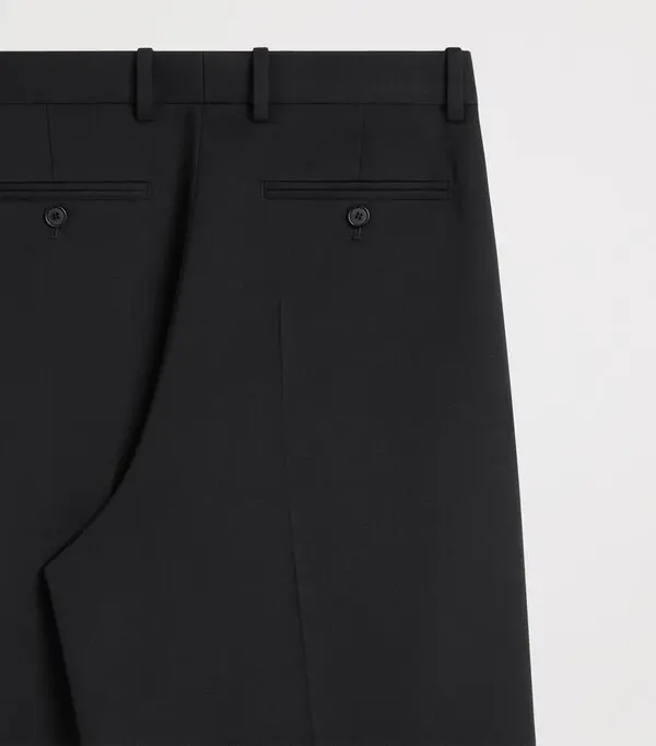 Givenchy Wool Gabardine Pleated Trousers