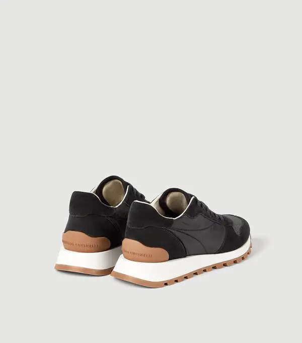 Brunello Cucinelli Suede Technical Running Sneakers