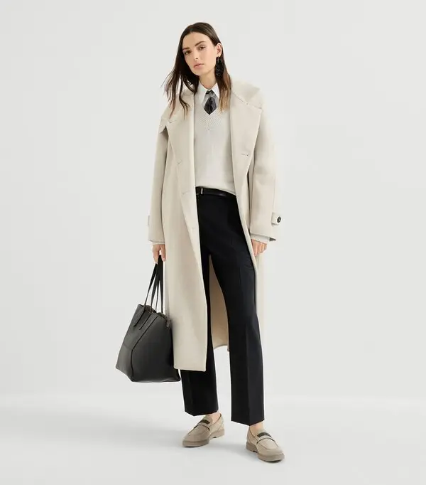 Brunello Cucinelli Suede Monili Penny Loafers