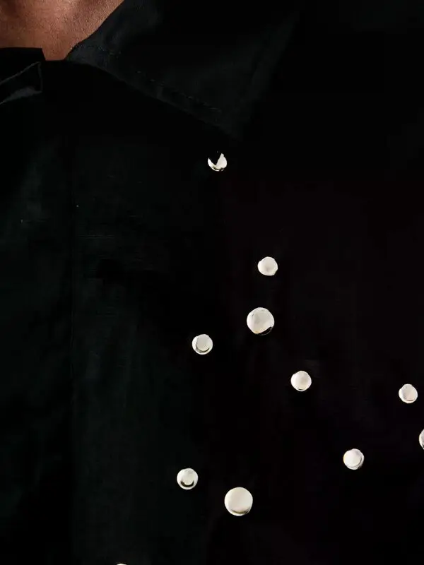 HELIOT EMIL Crystal-embellished Long-sleeve Shirt